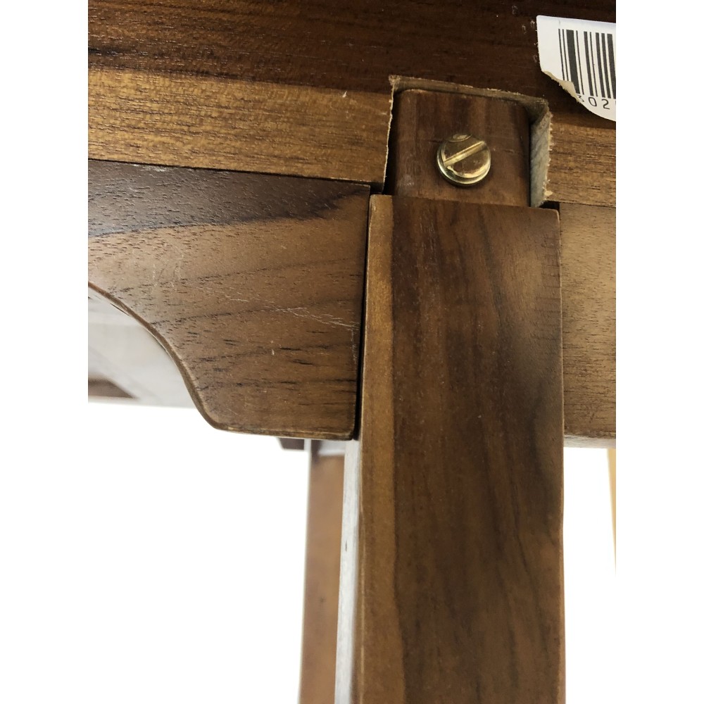 SECONDE MAIN - Table de jardin 4/6 pers. Rect. Ext. 120/180cm bois Teck ...